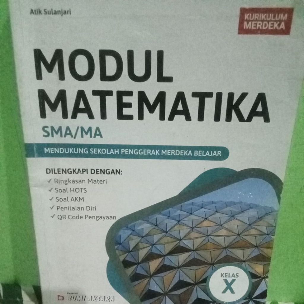 Jual ORIGINAL MODUL MATEMATIKA KELAS X SMA KURIKULUM MERDEKA | Shopee ...