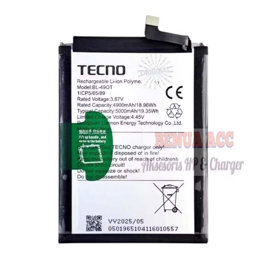 Jual Baterai Tecno Spark 20 Pro Plus • Camon 20 Pro ( BL-49OT ...