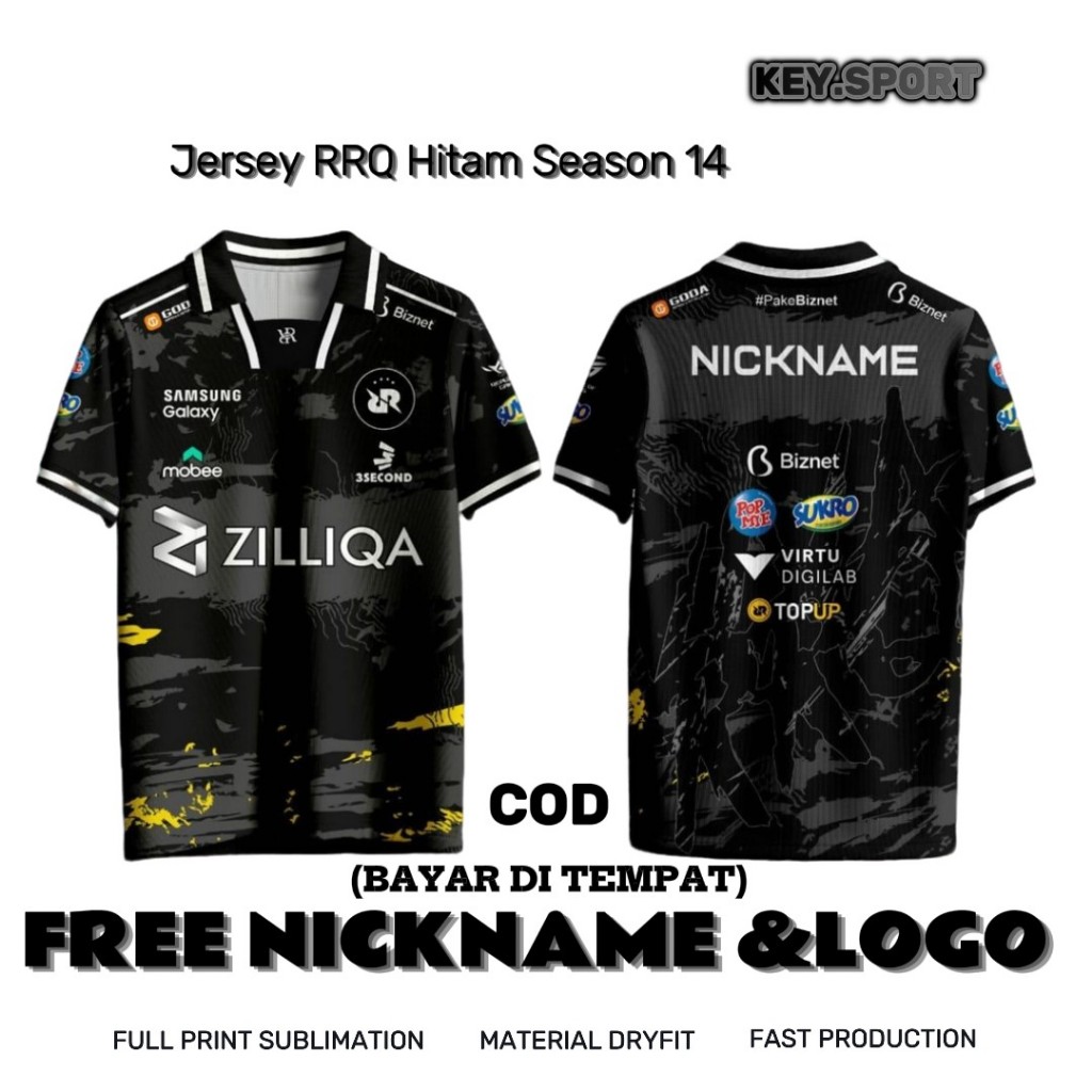 Jual Jersey Rrq Season 14 Mpl Terbaru Full Printing Gratis Pasang Nama ...
