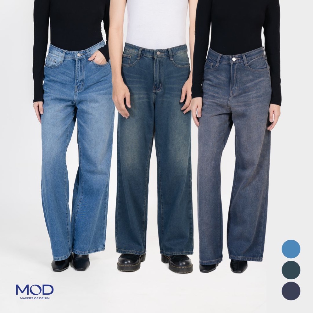 Jual MOD Studio | Kane Relaxed Straight Jeans - Highwaist jeans ...