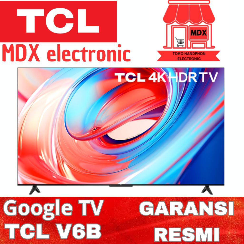 Jual TCL Google TV V6B / 65V6B Smart TV HDR 65 inch Garansi Resmi ...