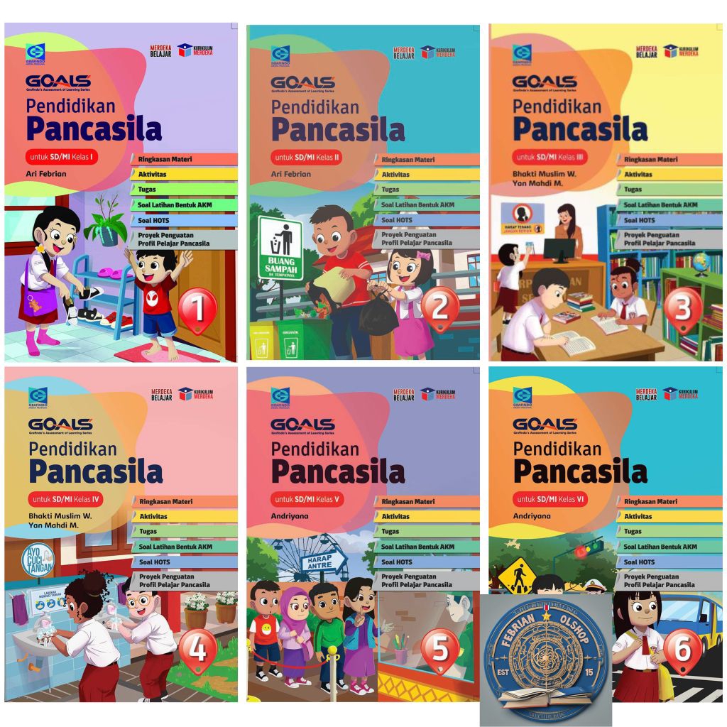 Jual BUKU LATIHAN SOAL GOALS PENDIDIKAN PANCASILA SD/MI KELAS 1 2 3 4 5 6 KURIKULUM MERDEKA ...