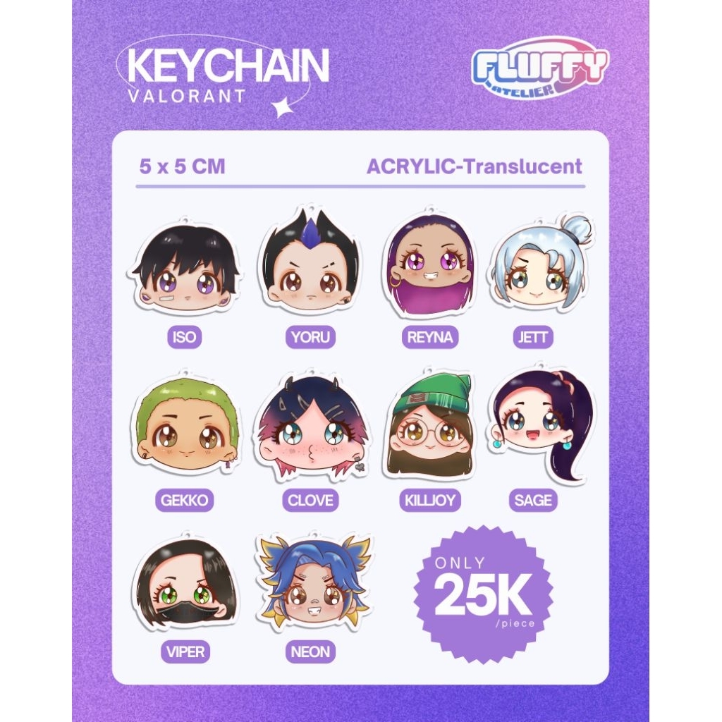 Jual valorant acyrlic keychain fanart | Shopee Indonesia