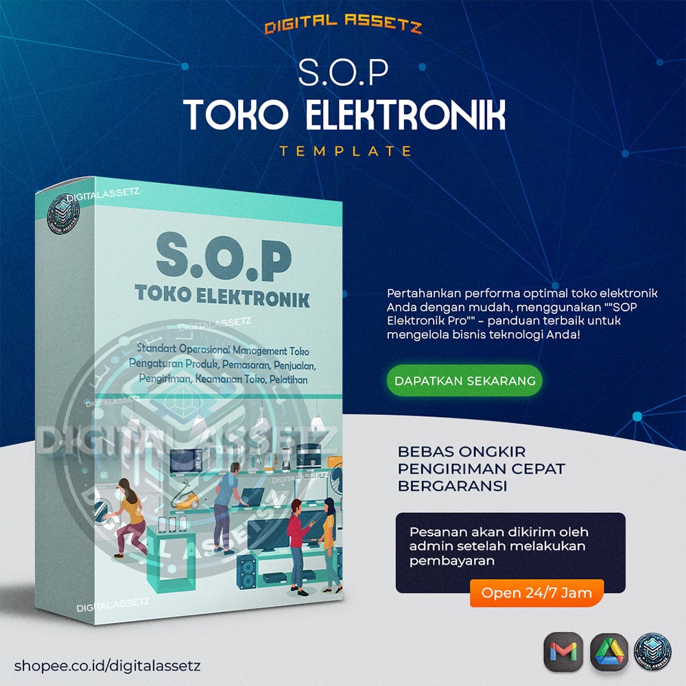 Jual [UB108] Paket SOP TOKO ELEKTRONIK - Standart Operational Procedure ...