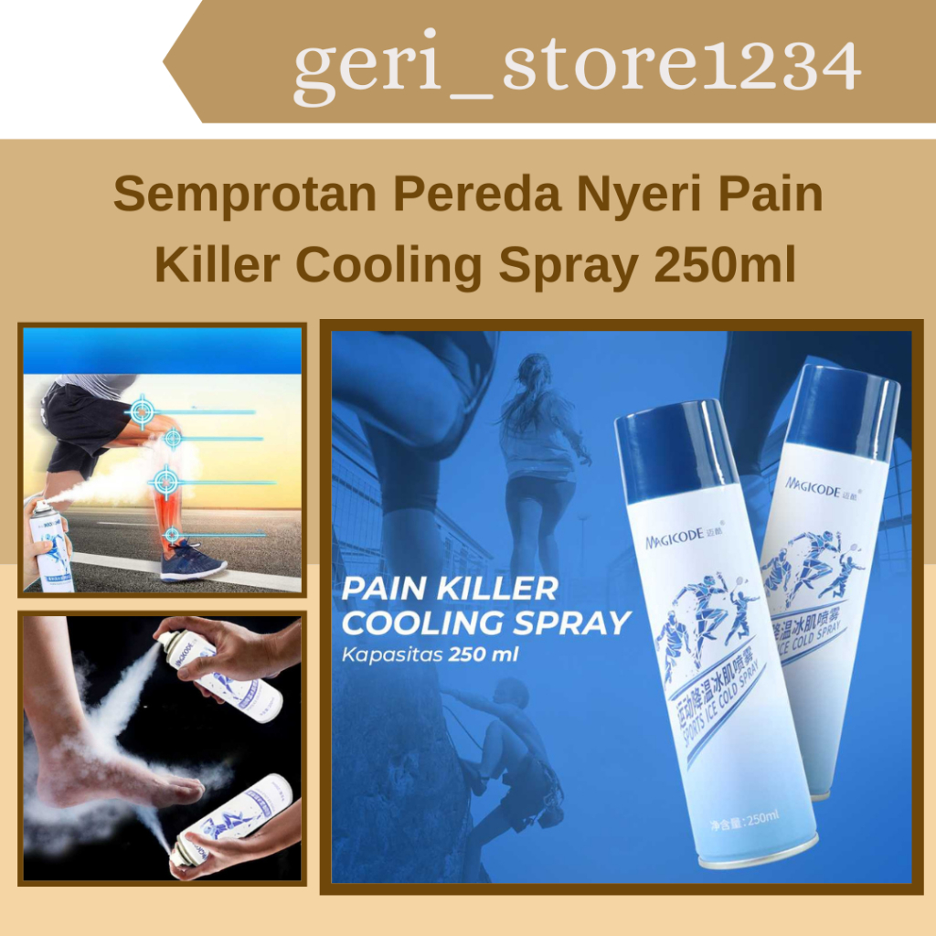 Jual Semprotan Pereda Nyeri Pain Killer Cooling Spray 250ml/pereda ...