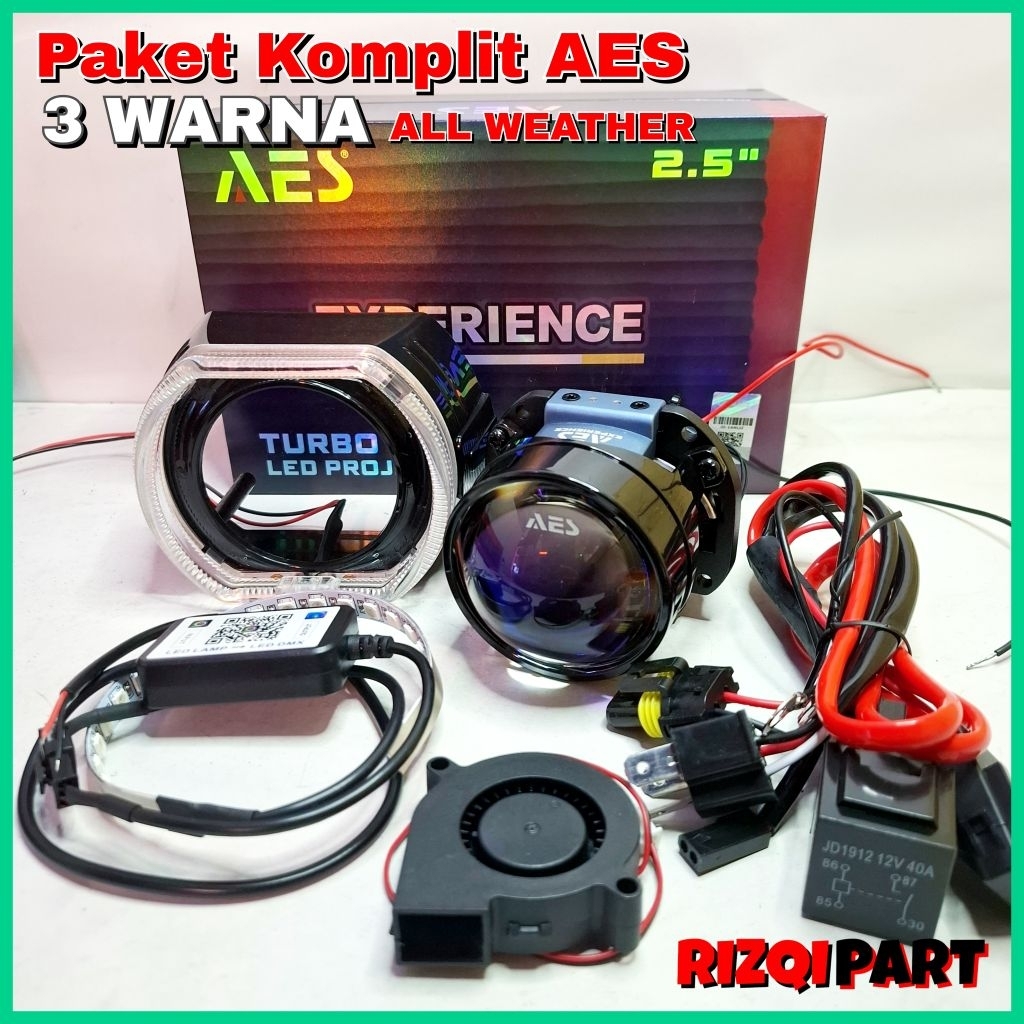Jual PAKET KOMPLIT HEMAT BILED PROJIE AES EXPERIENCE V2 AES 3 WARNA ALL WEATHER VAHID G13 GMAX ...