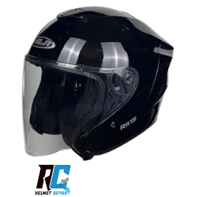 Jual Helm Half Face MLA KAIROZ 2 RR15 Terbaru Black Glosy Visor Bening ...