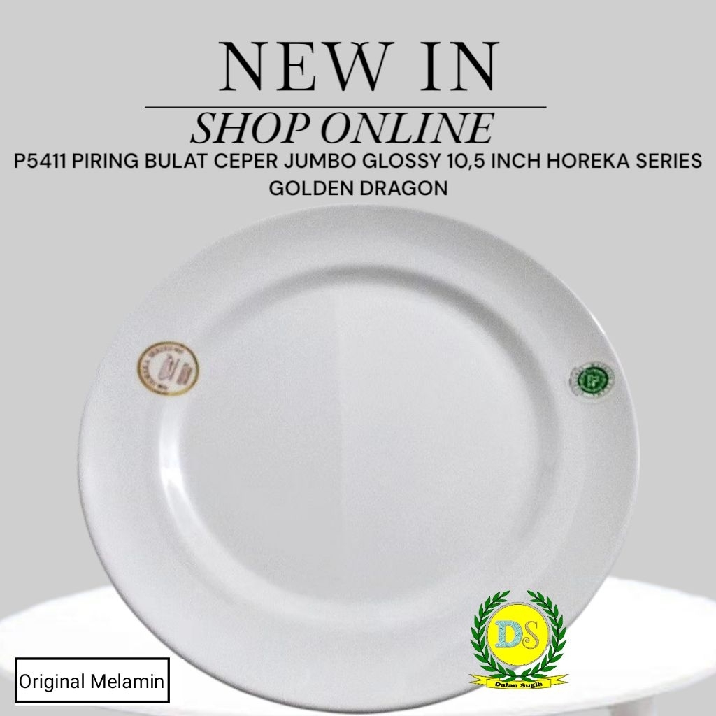 Jual Original Melamin P5411 Piring Bulat Ceper Jumbo 10,5 Inch Glossy ...