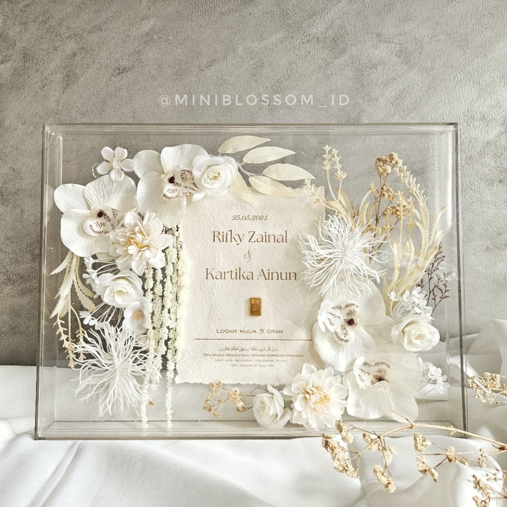 Jual NOMA Bingkai Mahar Akrilik / Mahar Minimalis / Mahar Pernikahan ...