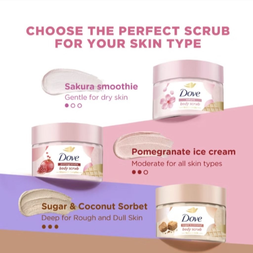 Jual DOVE Body Scrub 298gr | Shopee Indonesia