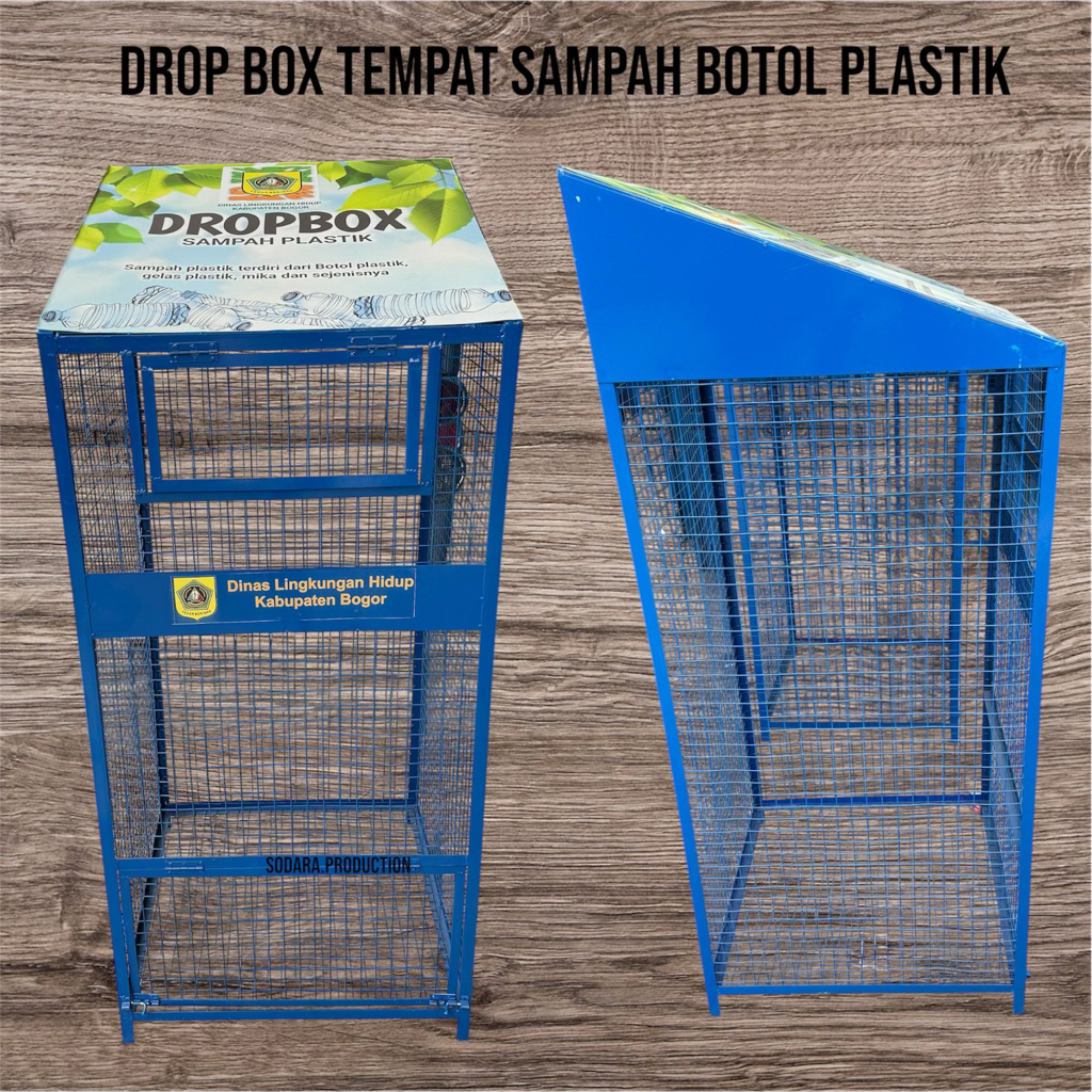 Jual Tempat sampah Penyimpan Daur Ulang Botol Plastik Besi | Shopee ...