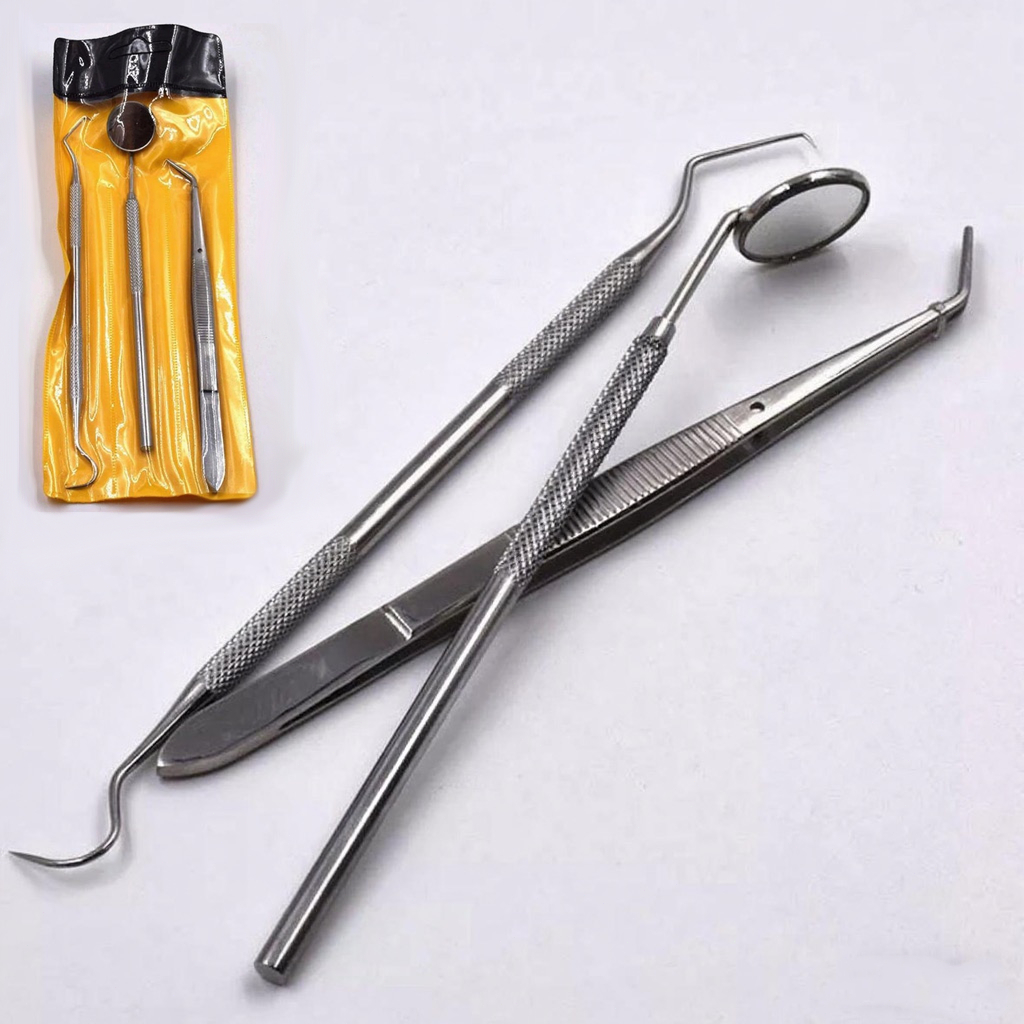 Jual Alat gigi diagnostic dental set stainless isi 3pcs >sonde>kaca ...