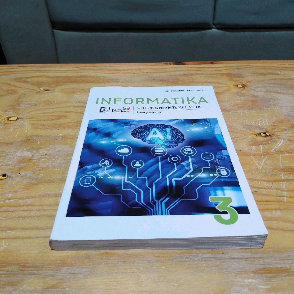 Jual Buku Informatika Kurikulum Merdeka Kelas IX SMP Erlangga | Shopee Indonesia