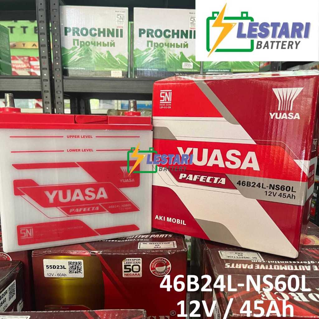 Jual Aki Mobil Basah Yuasa 46B24L / NS60L / NS60 L / NS 60L | Shopee ...