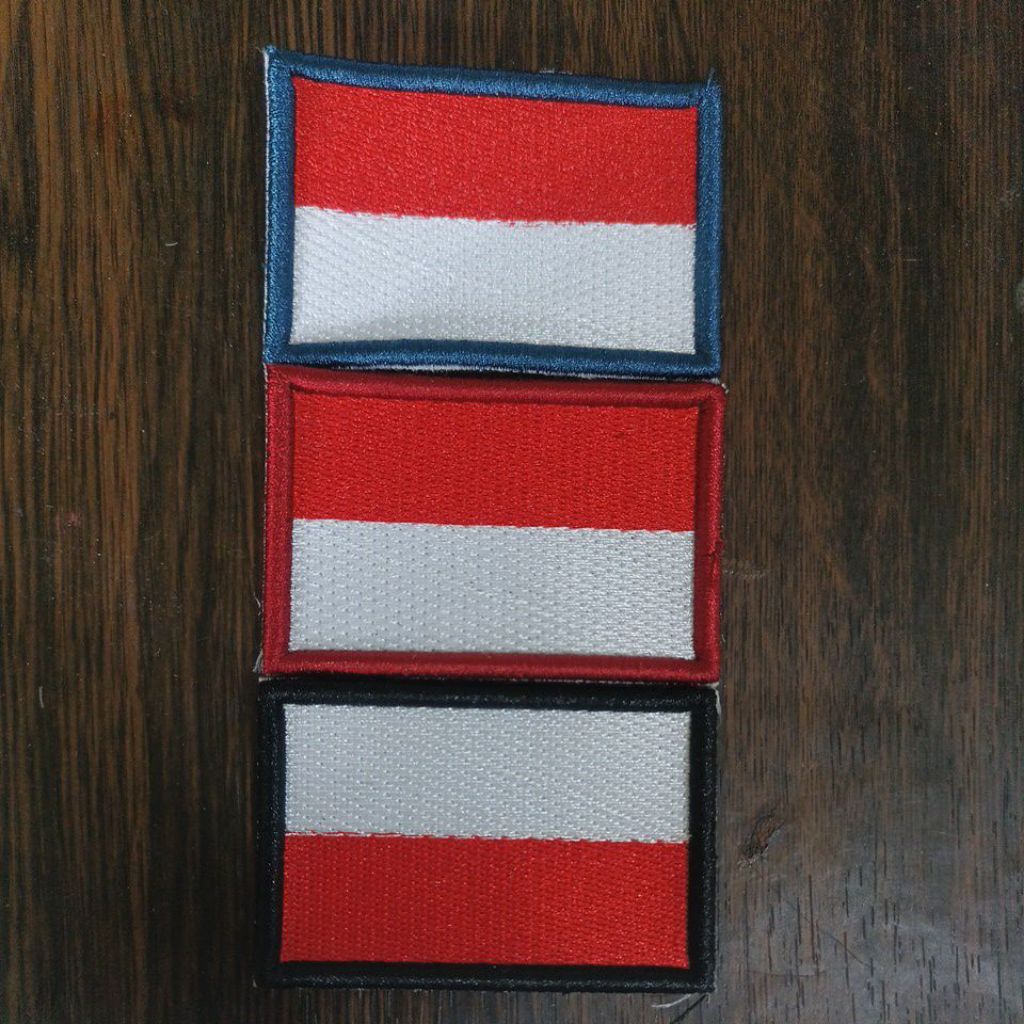 Jual BORDIRAN BENDERA KEJAKSAAN MERAH BIRU HITAM TIMBUL | Shopee Indonesia