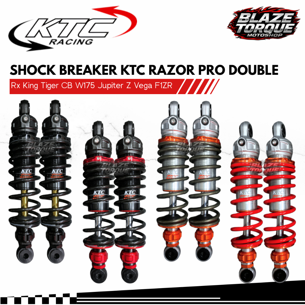 Jual Shock Breaker KTC Razor Pro Double 280mm 320mm 340mm Rx king Tiger ...