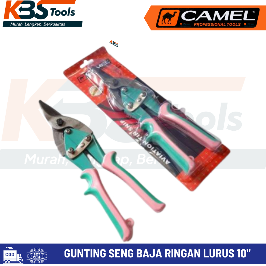 Jual Gunting Seng Holo Baja Ringan Lurus 10" CAMEL - Alat Potong Hollow ...