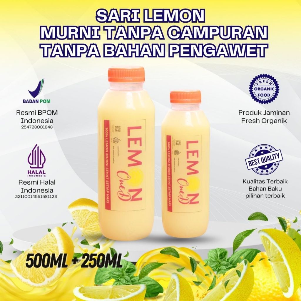 Jual PAKET HEMAT 2 BOTOL 500ML+250ML LEMON LEGEND - Sari Lemon Murni ...