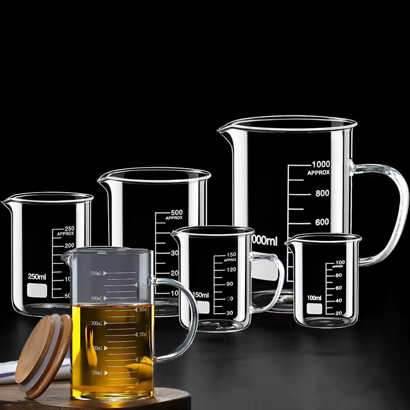 Jual Gelas Ukur Takar Lab Kimia Tahan Panas Dingin Barista Dapur ...