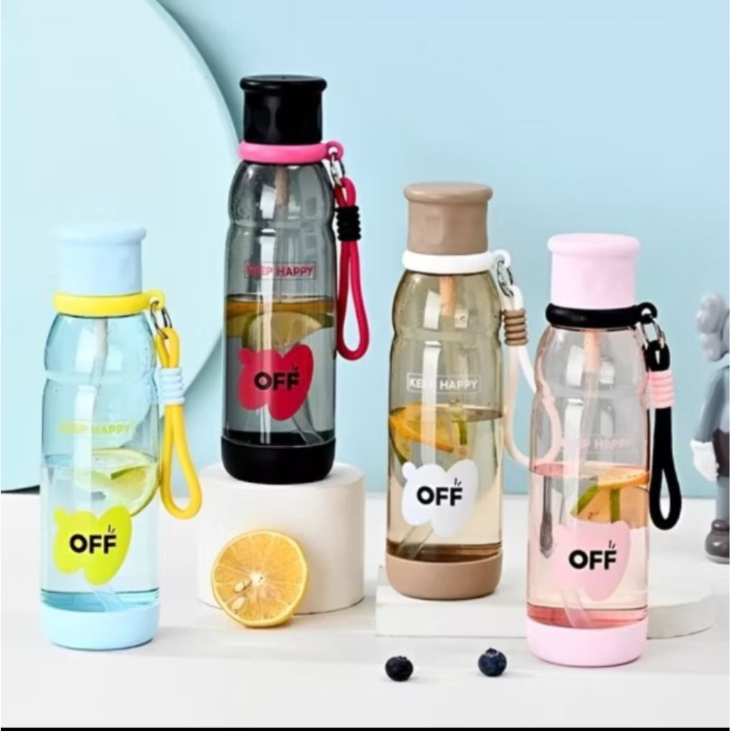 Jual N5 Botol Minum CUP HAPPY 750ml Botol Minum Lucu Botol Minum Keep ...
