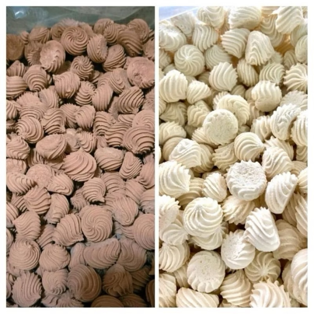 Jual kue sagu mini serut putih dan coklat 250gr 500gr 1 kg | Shopee ...