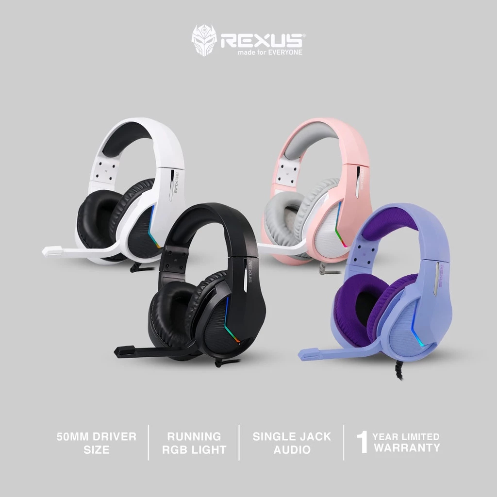 Jual Headset Gaming Rexus Vonix F80 Free Splitter Dual Jack 3.5MM ...