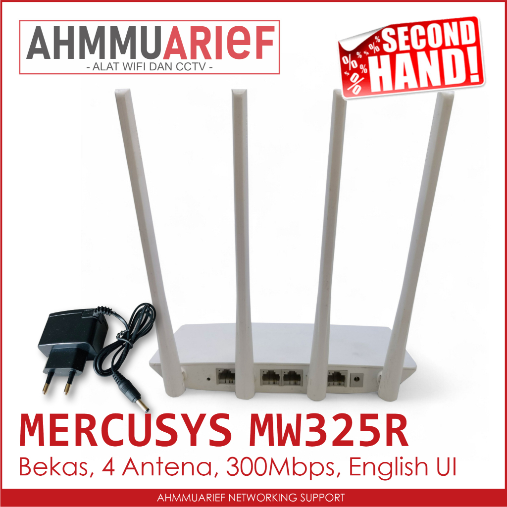 Jual ROUTER WIFI MERCUSYS MERCURY MW325R 4 ANTENA 300MBPS WIRELESS ...
