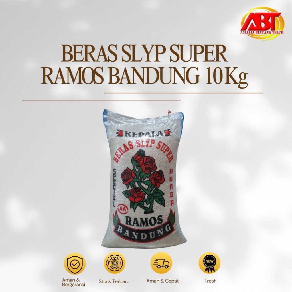 Jual ABT - Beras Pulen Ramos Bandung 10kg Enak,Bersih dan Putih (FRESH ...