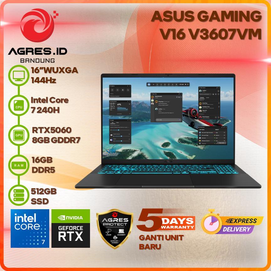 Jual ASUS GAMING V16 V3607VM CORE 7 240H RTX5060 16GB 512GB 16" WUXGA ...