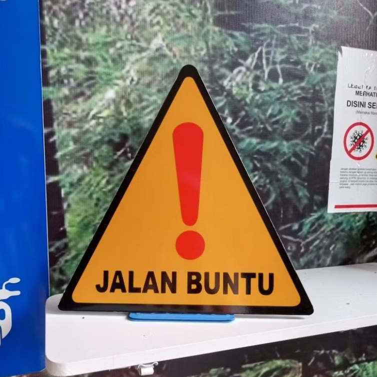 Jual Sign jalan buntu ukuran 30x30 cm bahan ACP 3mm | Shopee Indonesia