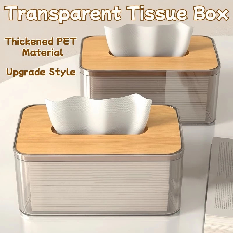 Jual Tempat Tisu Aestestic | Kotak Tisu Bening | Kotak Tissue Kayu ...