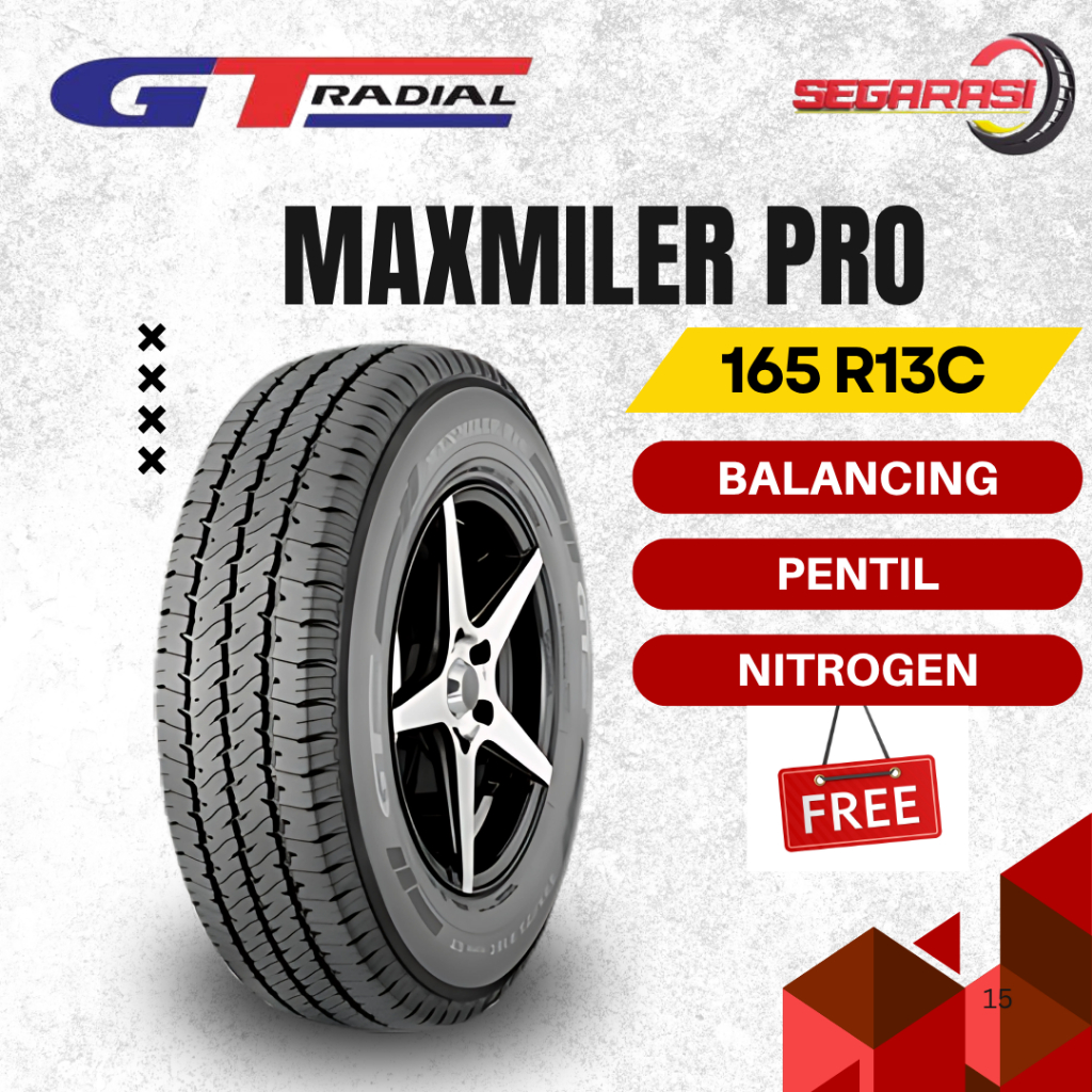 Jual GT Radial Maxmiler Pro 165 R13C Ban Mobil Angkutan Ring 13 ...
