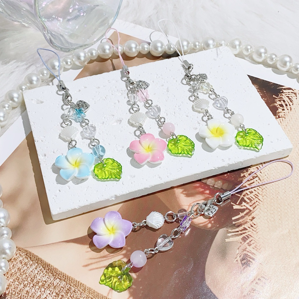 Jual Keychain Bunga Kamboja Jepun Bali Mewah Cantik Gantungan Kunci ...