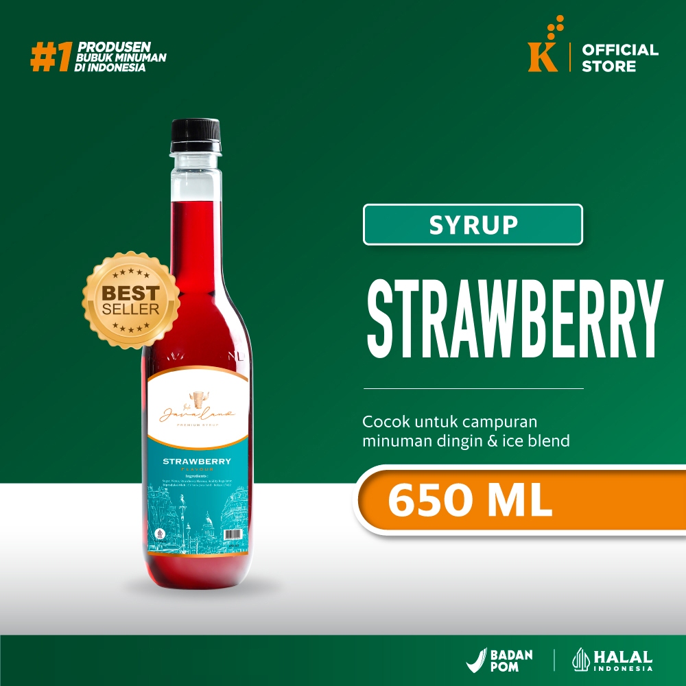 Jual Syrup Premium Javaland Sirup Aneka rasa Strawberry 620 Ml | Shopee ...