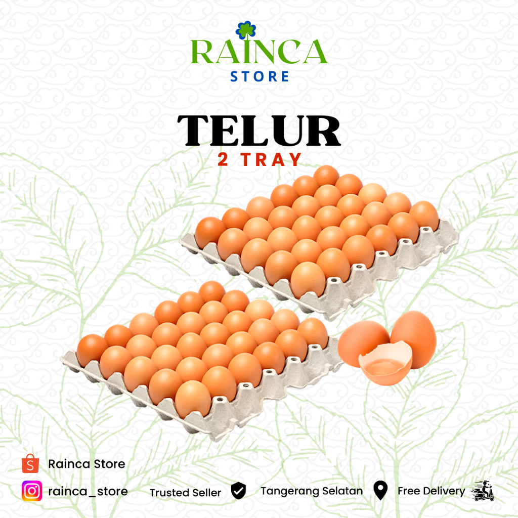 Jual Telur Ayam Negeri 2 Tray 60 Butir Tangerang Selatan | Shopee Indonesia