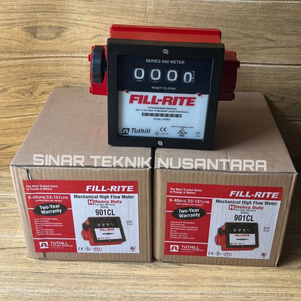 Jual Flow Meter fill Rite Series 900 1.5inch 4Digit Flow Meter Solar ...