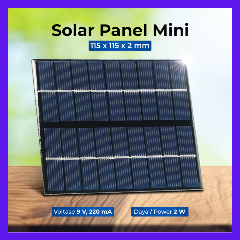 Jual Solar Panel Mini Polycrystalline Modul DIY Power Bank 9V 2W modul ...