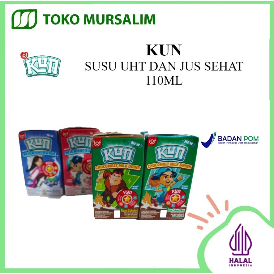 Jual Kun Susu Lof UHT Milk And Juice-Kun Chocomalt Milk Drink-Susu ...