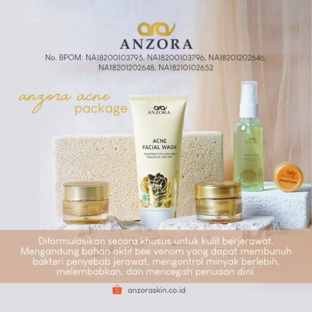 Jual paketan anzora acne expired maret 2026 | Shopee Indonesia