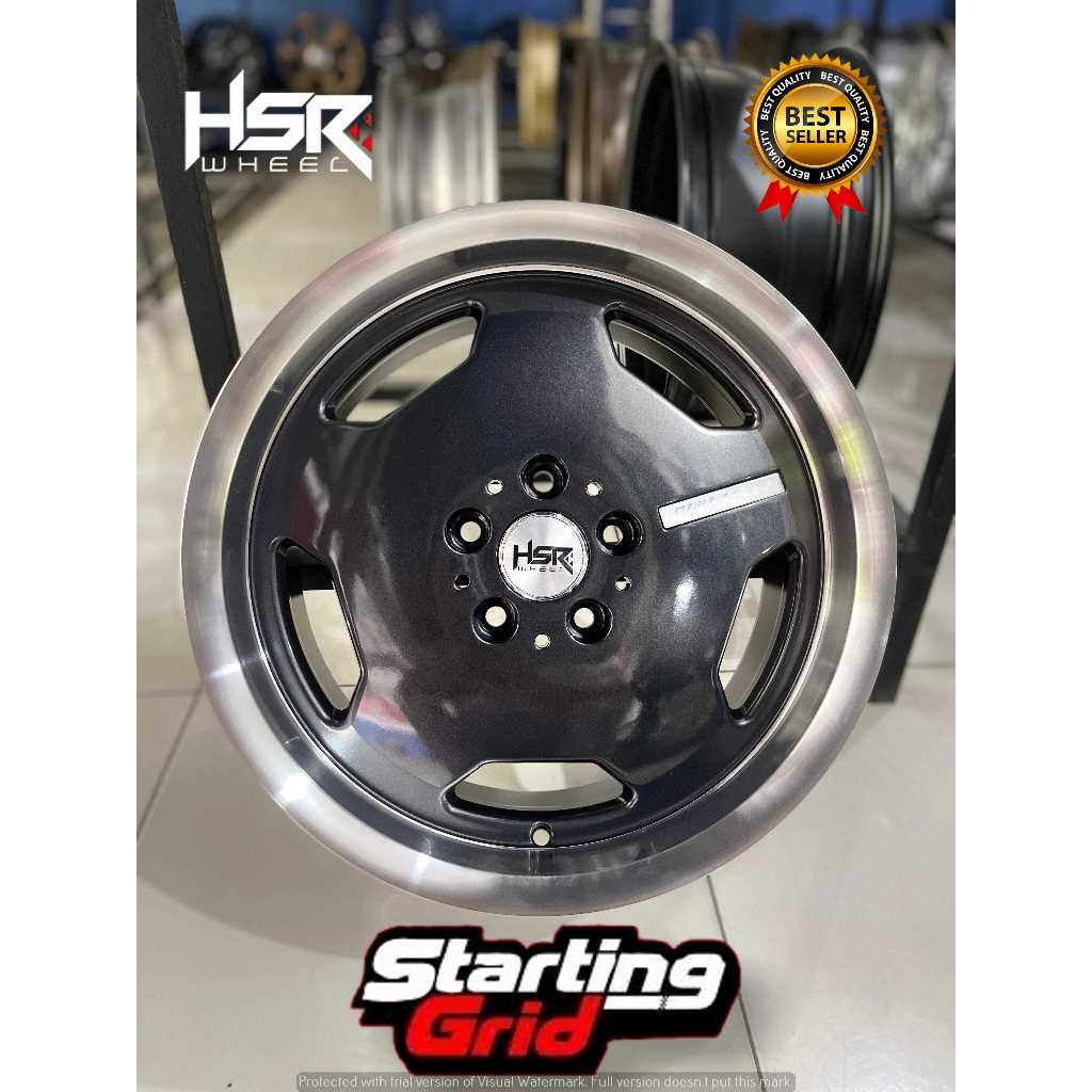 Jual Velg HSR Rostock R17 Untuk Mercy, Tiguan, Scirocco, Chairman, Clubman, VW | Shopee Indonesia