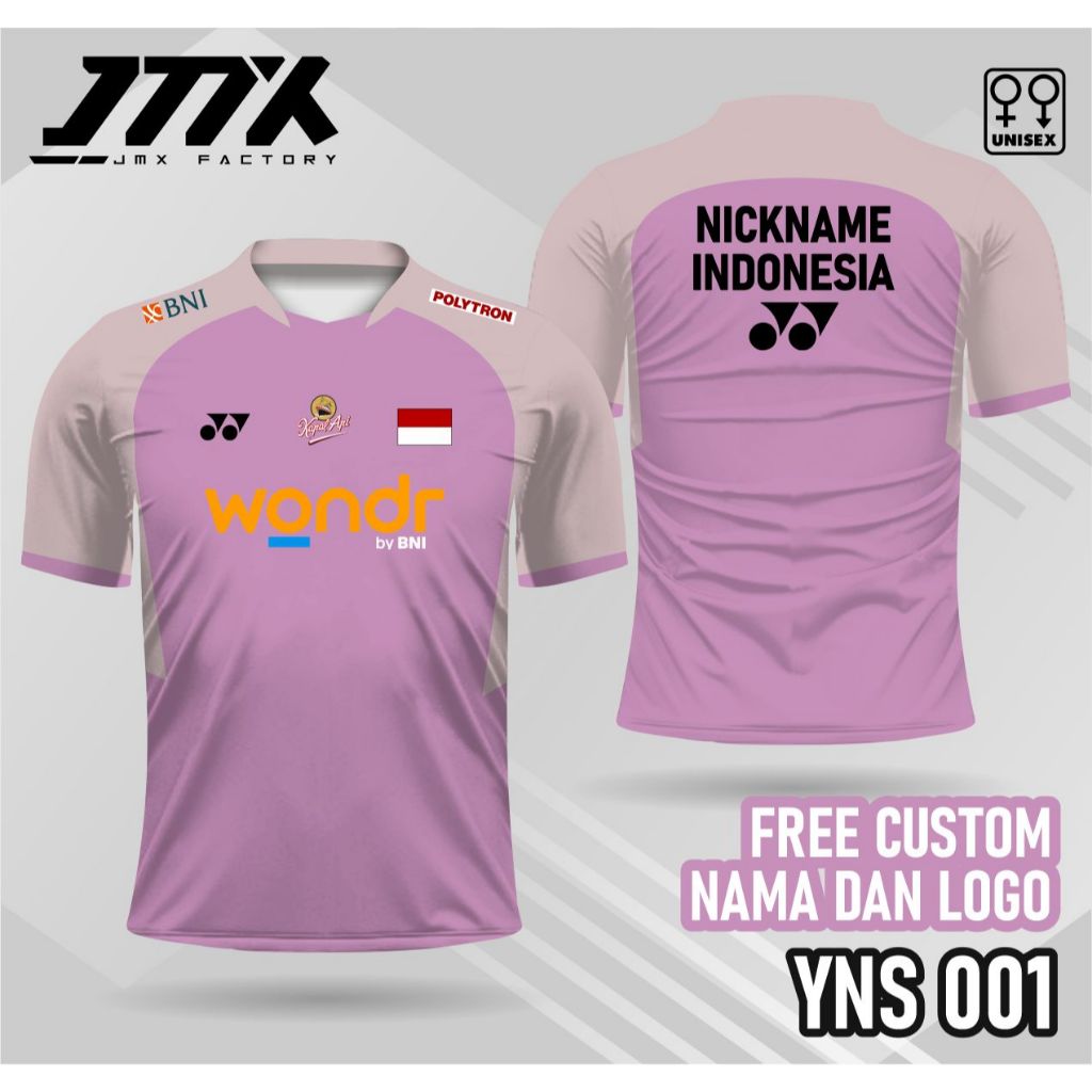 Jual jersey badminton wondr swiss open 2025 kaos jersey bulu tangkis free custom nama dan logo ...