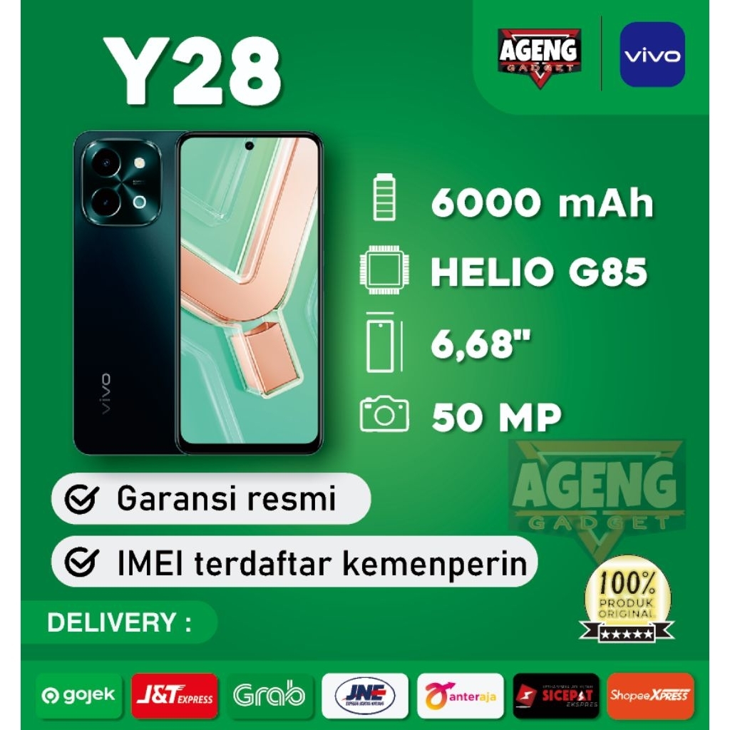 Jual Vivo Y28 4G 8/256 Garansi Resmi Vivo Original | Shopee Indonesia