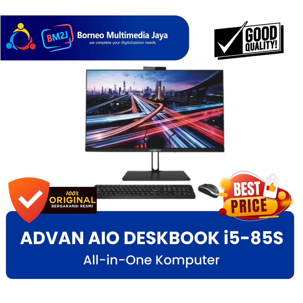 Jual ADVAN AIO Deskbook i5-85S / i5-1240P 8GB 512GB SSD Win11 + LED 23.8" TKDN - Black | Shopee ...