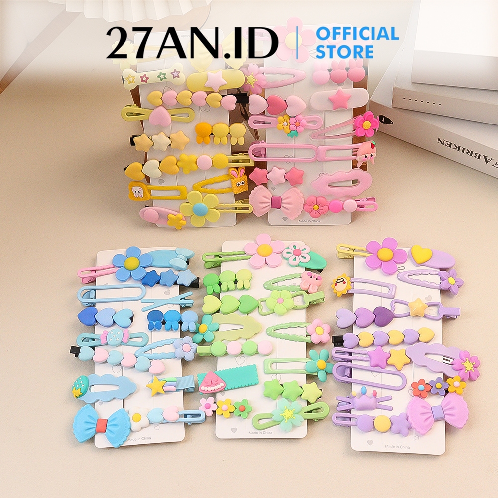 Jual (27AN.ID)Jepitan Rambut H950 Set 14 Pcs Aksesories Rambut Wanita ...