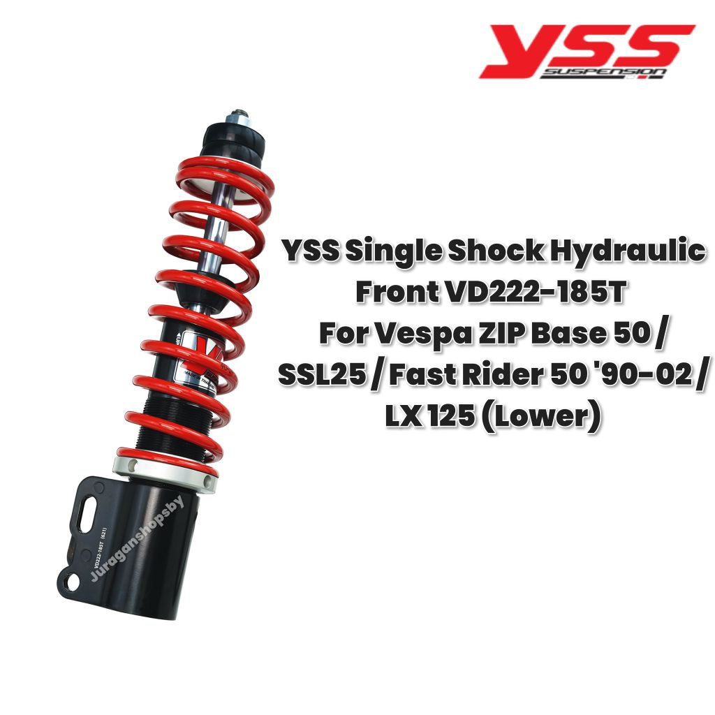 Jual YSS Single Shock Hydraulic Front VD222-185T For Vespa ZIP Base 50 ...