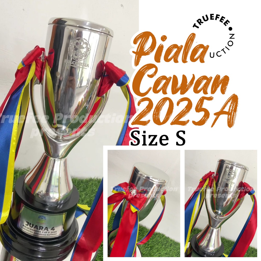 Jual PIALA LOGAM ALUMUNIUM CAWAN 2025-A SIZE S CHAMPION CUP TROPHY ...