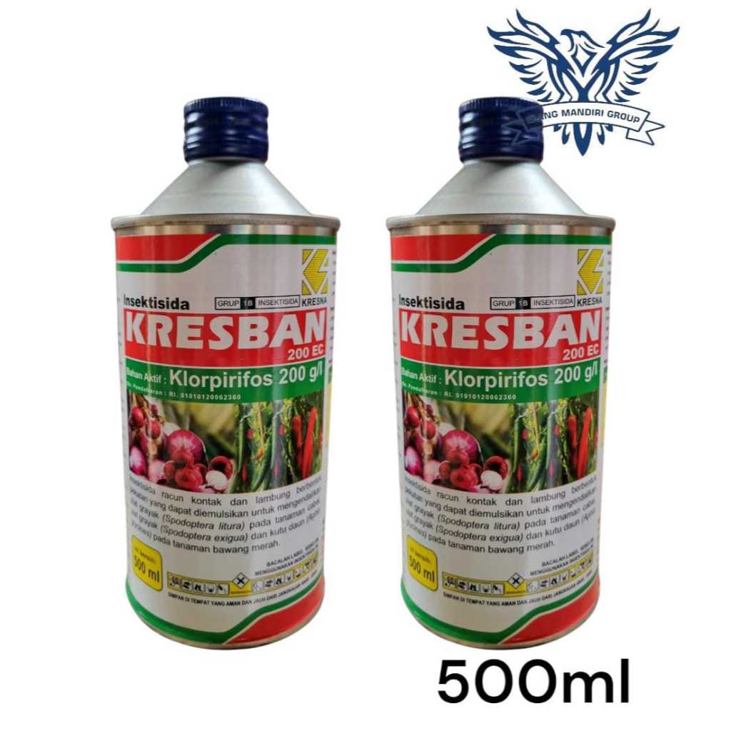 Jual Kresban 500ml Insektisida Klorfiriphos 200 g/l Basmi Ulat Grayak ...
