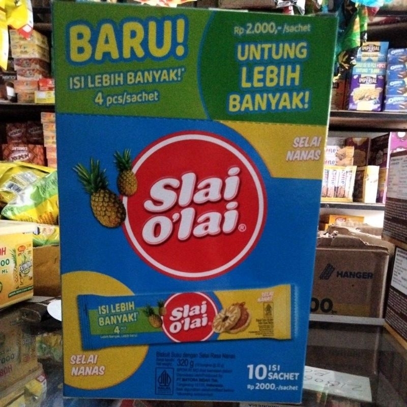 Jual SLAI OLAI SELAI NANAS 320GR(ISI 10PCS) | Shopee Indonesia