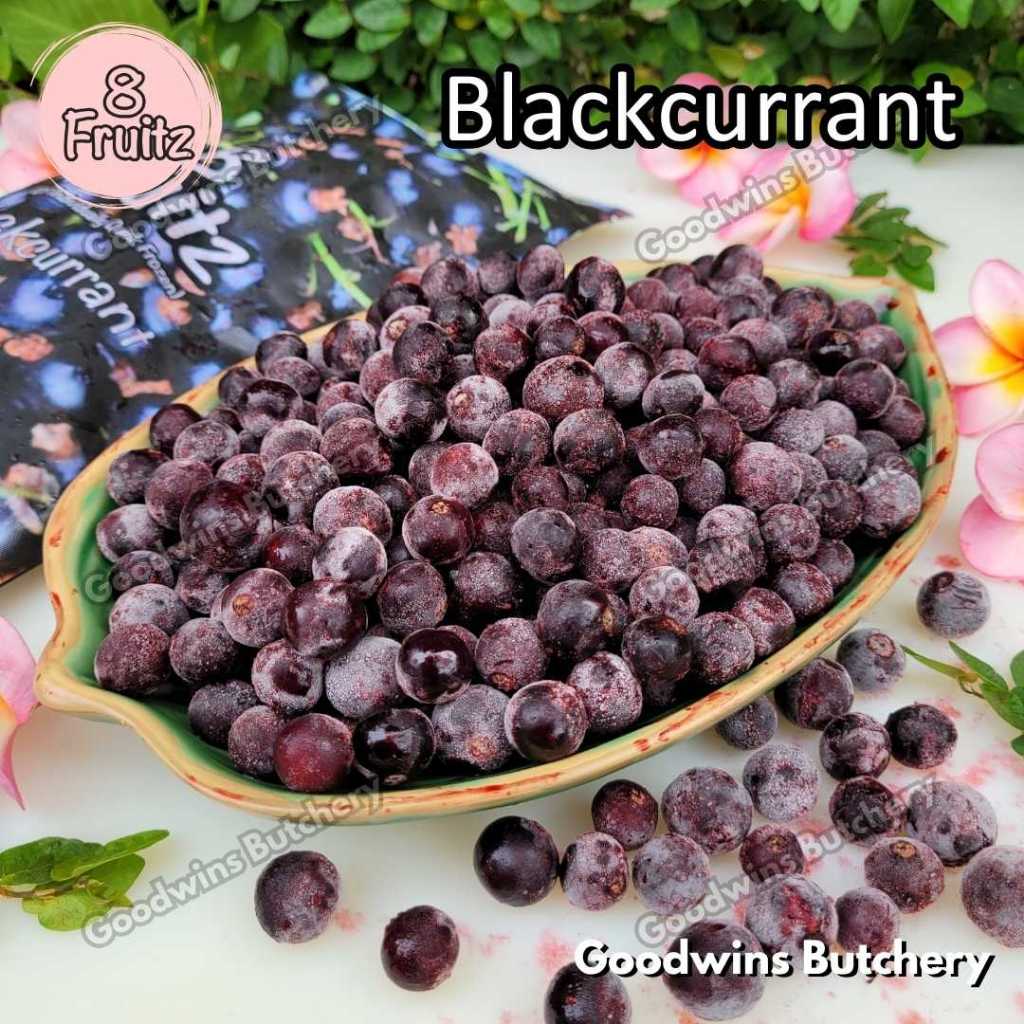 Jual Frozen fruit IQF BLACKCURRANT 8Fruitz | buah beku import 8 Fruitz BLACK CURRANT 500g ...
