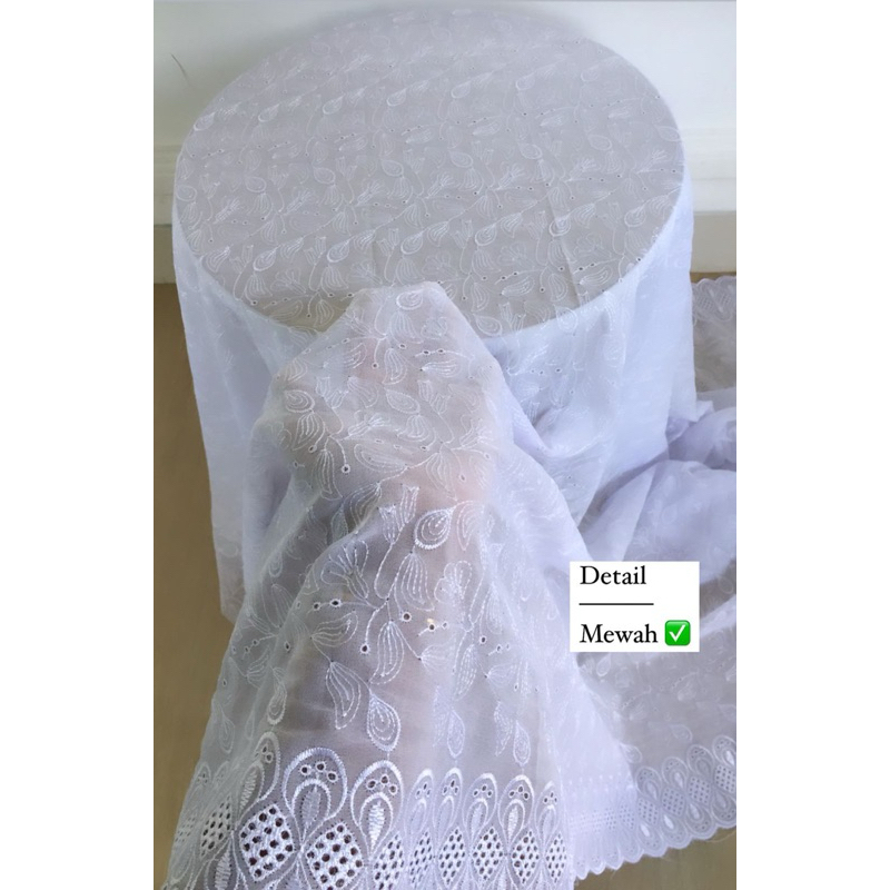 Jual bahan kebaya embroidery/bhan kebaya katun | Shopee Indonesia